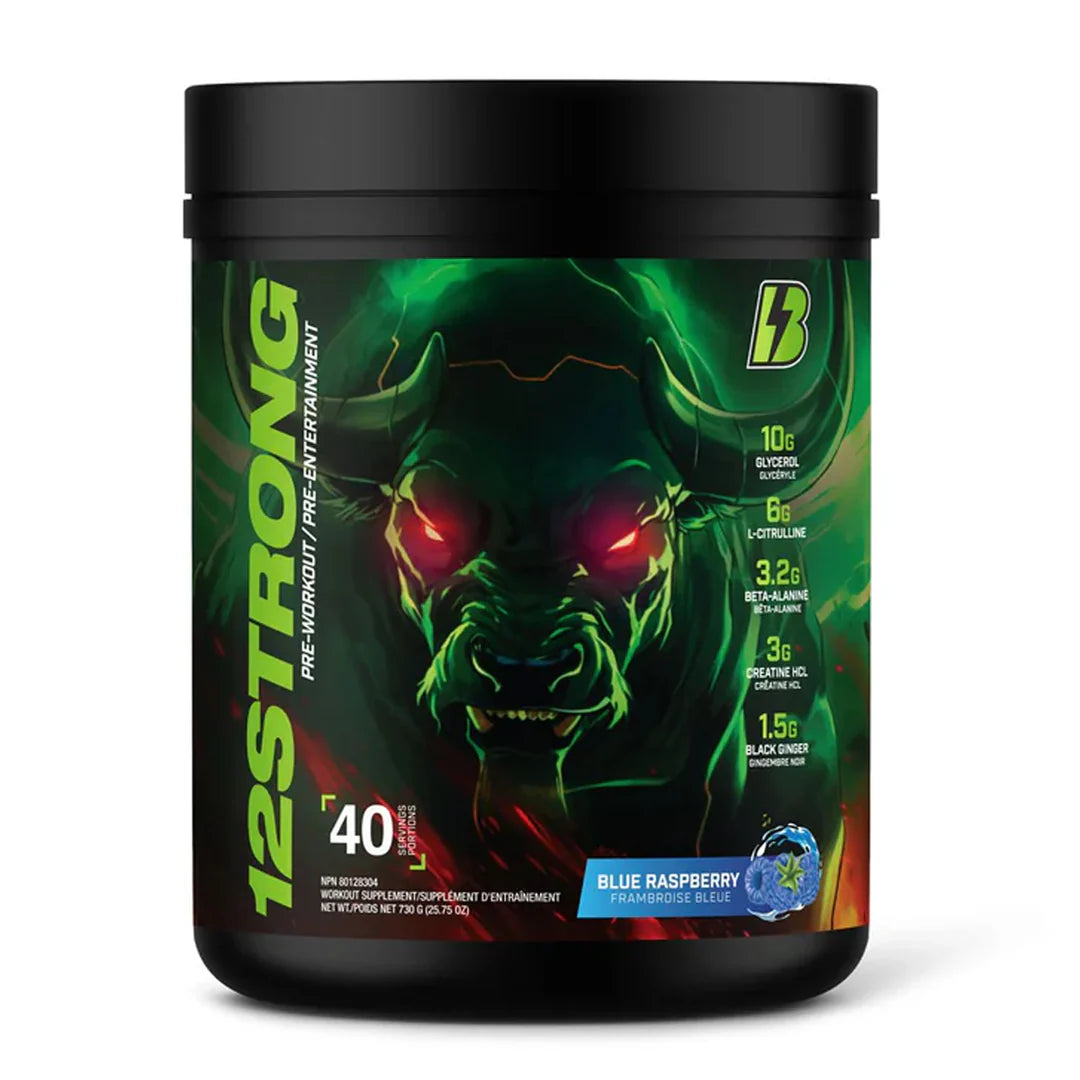 Bull Nutrition 12 Strong Pre-Workout (40 Servs)– Fit Shack